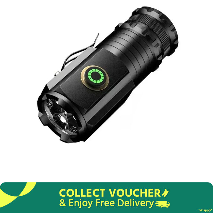 P35 2000LM Powerful LED Flashlight Mini EDC High . | Daraz.com.bd