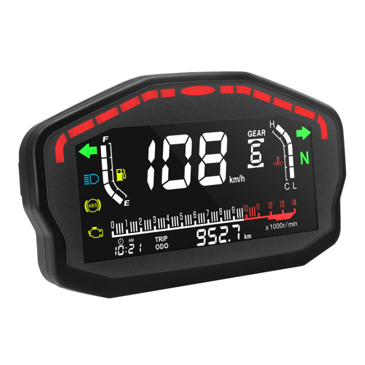 1Set Motorcycle Digital Dash Digital Panel Universal LED LCD ...