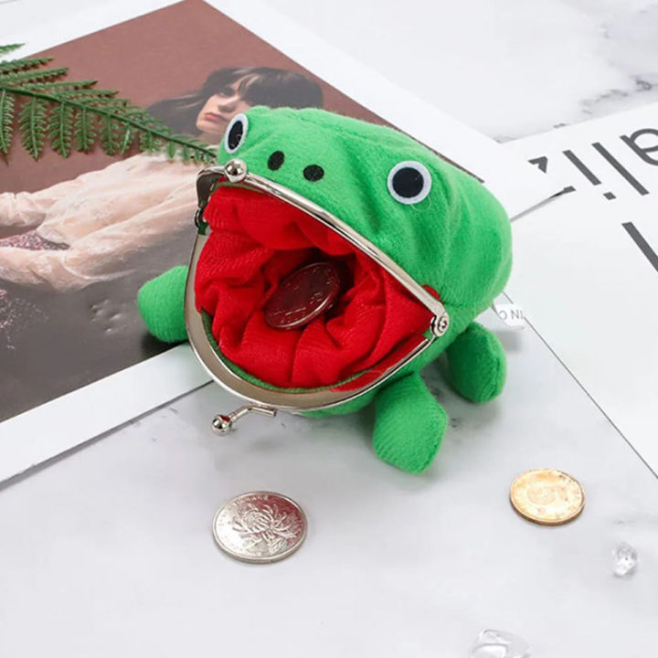 【No-profit】 Cartoon Naruto Frog Wallet Personalized Plush Purse Key Bag ...