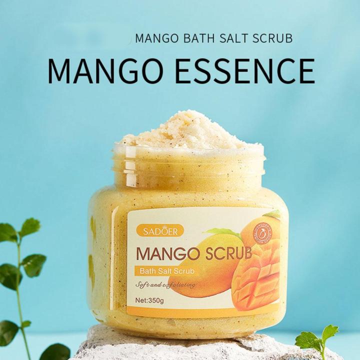 NEW High-end 350g Mango Turmeric Fruit Body Scrub Cream Moisturizing ...