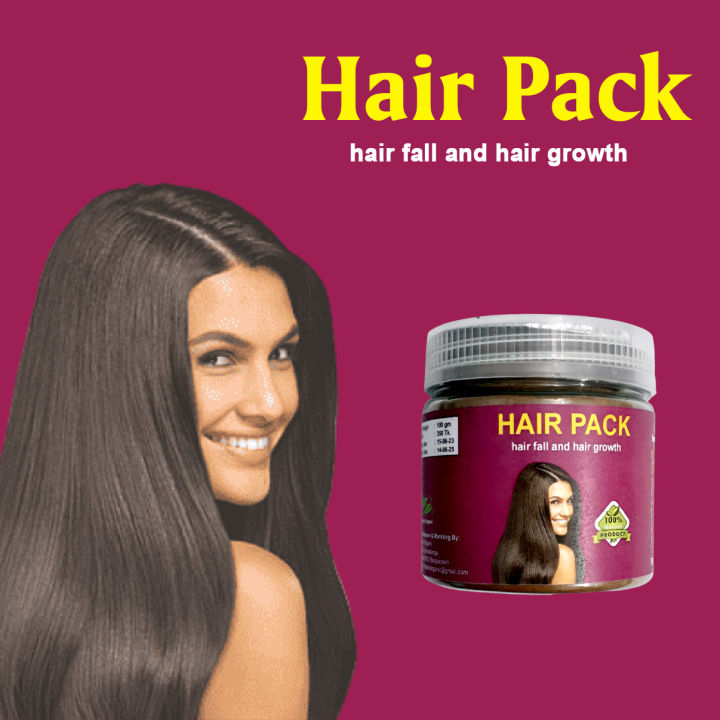 Hair Packs for hair fall and hair growth -100gm | Daraz.com.bd