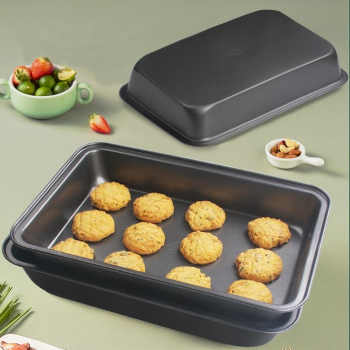 1 pc Rectangular cake baking tray, bbq tray, non-stick roast chicken ...
