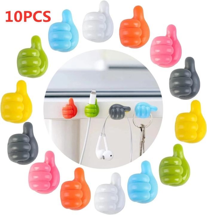 Vichip Thumb Wall Hook, Silicone Creative Thumbs Up Shape Wall Hook ...