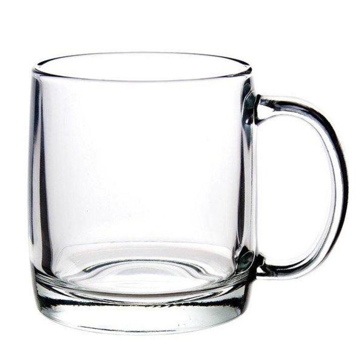 Clear 550Ml Glass Coffee Cup Transparent Water Mug - Coffee Mug | Daraz ...