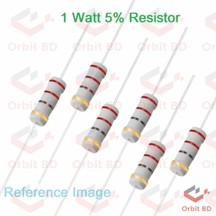 1W Carbon Film Resistor 10 Ohm 5%-50Pcs | Daraz.com.bd
