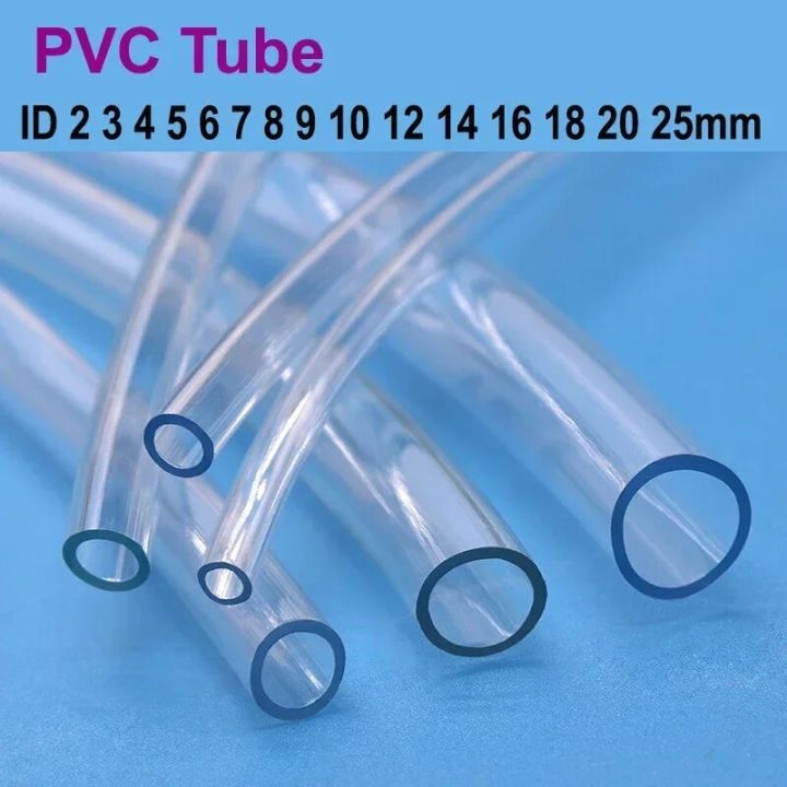1M/5M Transparent PVC Garden Watering Hose 2 3 4 5 6 8 10 12 14 16 18 ...