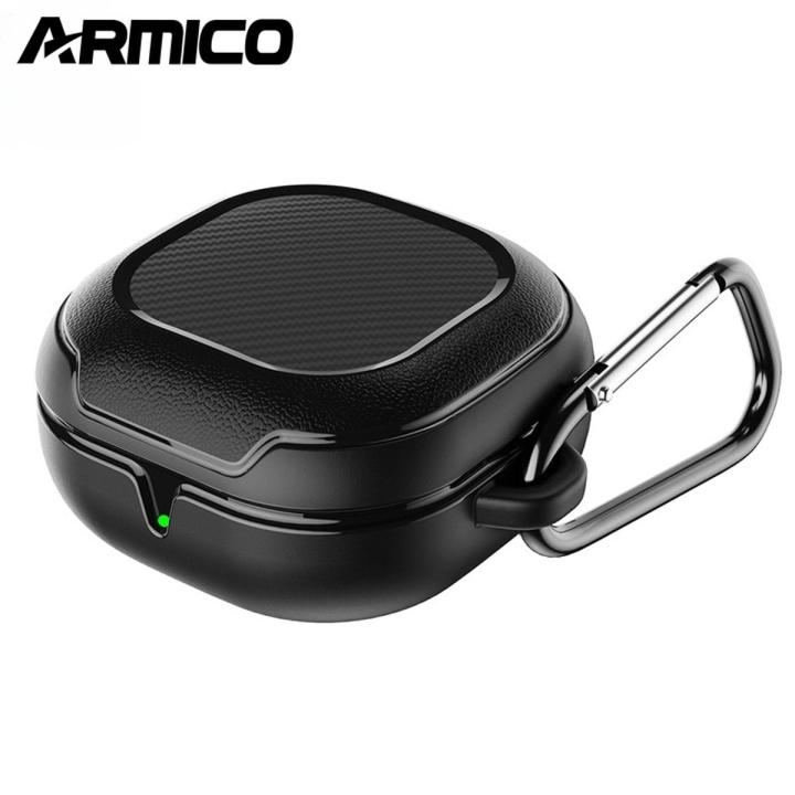 ARMICO Luxury Leather Texture Case for Samsung Galaxy Buds 2 Pro Case ...