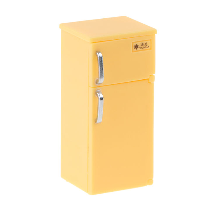 1 Pcs Dollhouse home furnishings mini color plastic refrigerator model ...