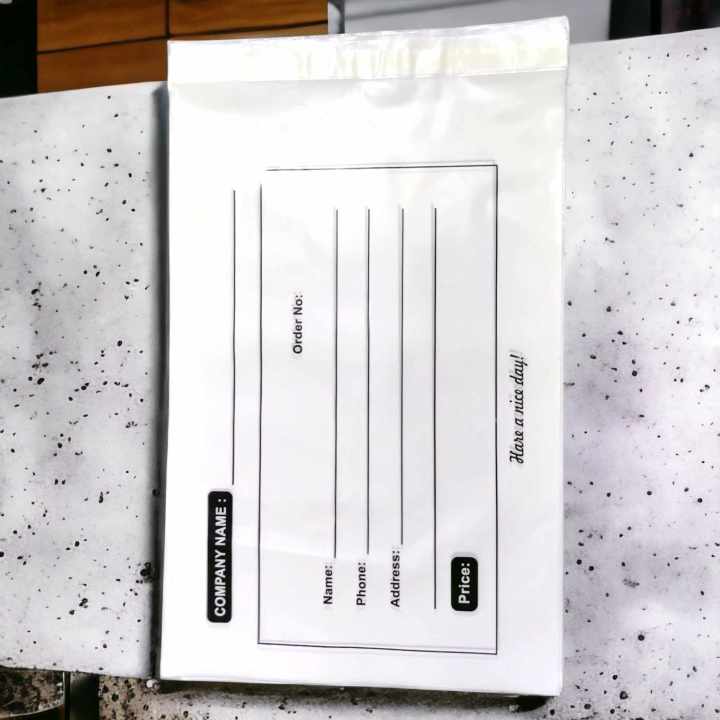 10"*14"+ 2" Printed Mailer Poly Bag Courier Poly Bag -50pis | Daraz.com.bd