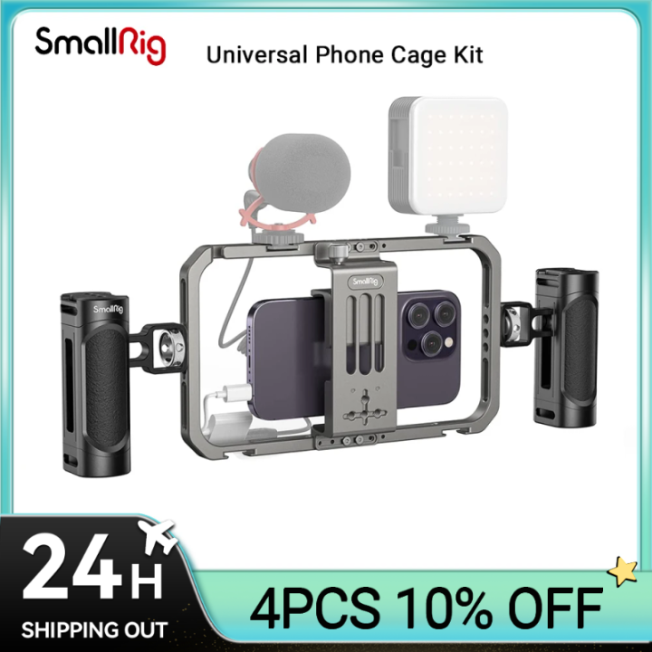 SmallRig Universal Phone Cage,Smartphone Video Rig Kit with Handles ...