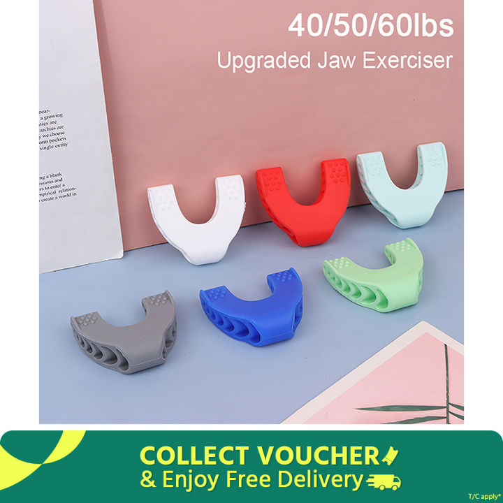 40/50/60lbs Tenth generation Jaw Exerciser And Neck Toning Jawline ...