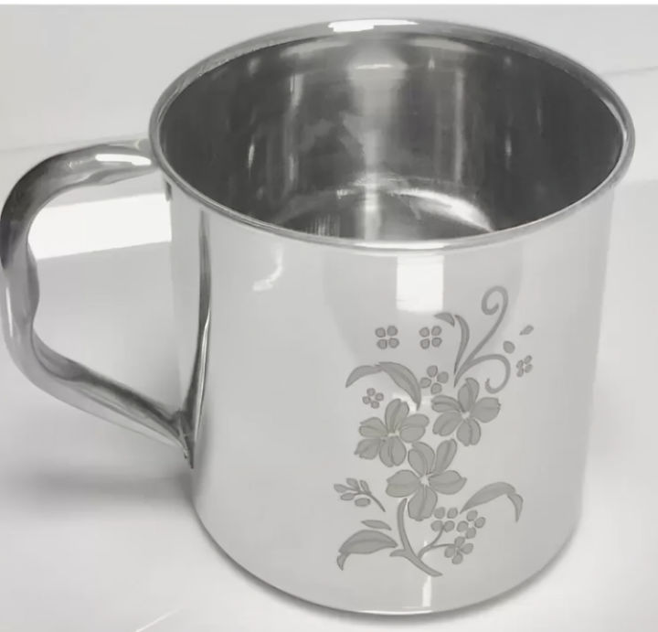 STEELS SS LASER MUG 600ML Stainless Steel Bath Mug (600 ml) | Daraz.com.bd