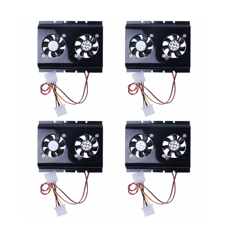 4X Black 3.5 SATA IDE Hard Disk Drive HDD 2 Fan Cooler for PC | Daraz ...