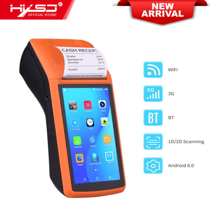 HXSJ OS4639 M1S Android Mobile POS Terminal Handheld PDA Printer All In One 58mm Receipt Printer ...