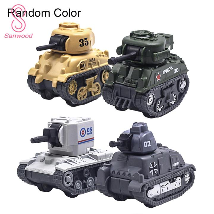 Tank Model Pint-sized Pull Back 1: 64 Kids Educational Toy for Living ...