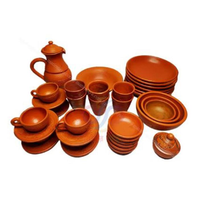 Matir Dinner Set 34 piece Smart kitchen Dinner set Clay Dinner Set ...