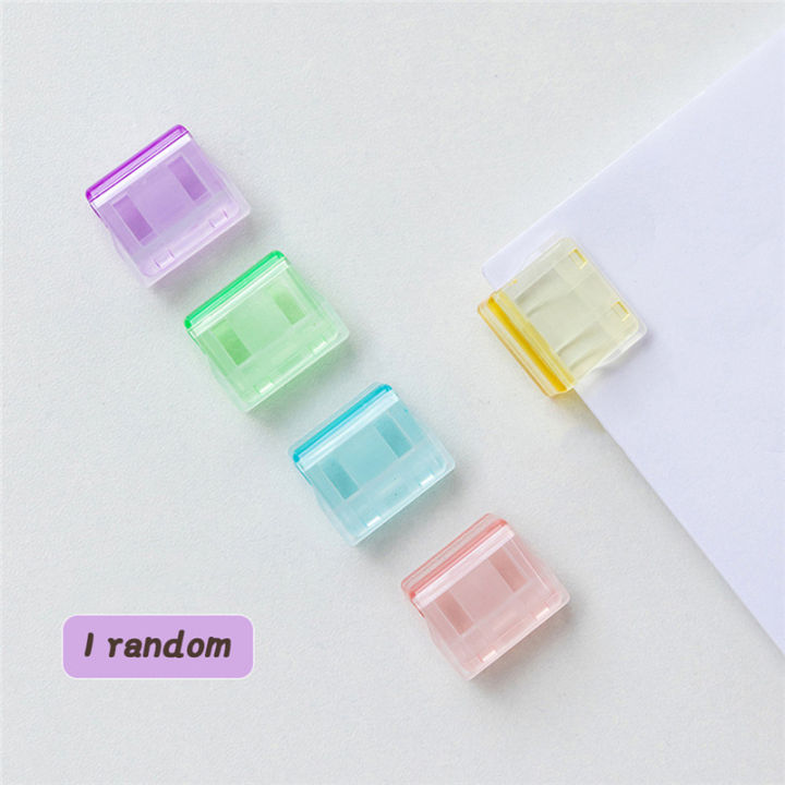 Mini Color Paper Clip Staples Paperclip Candy Transparent Metal ...