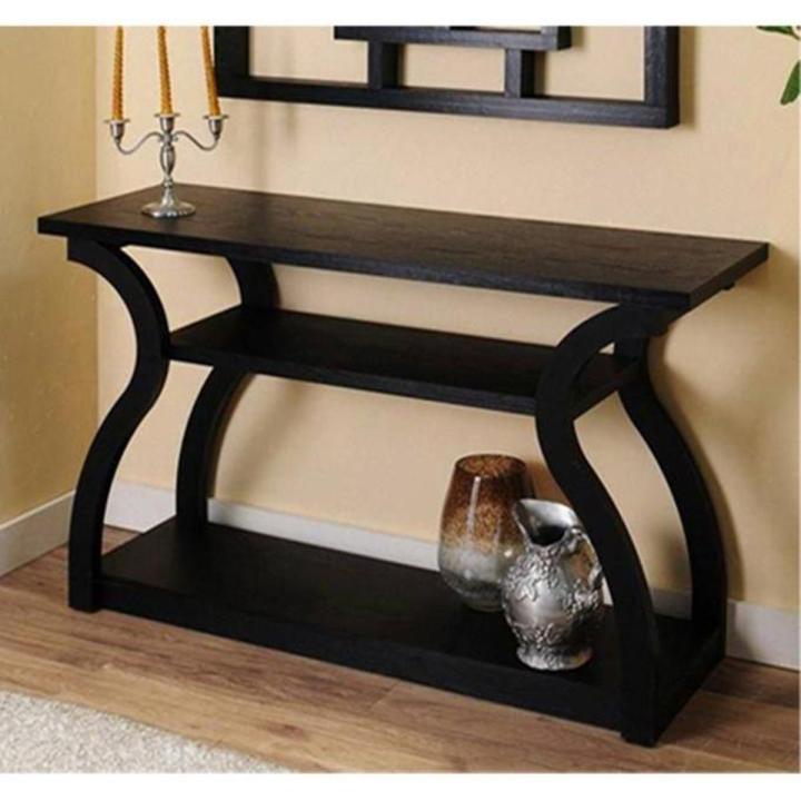 Malaysian processed wooden Console Table - Black | Daraz.com.bd