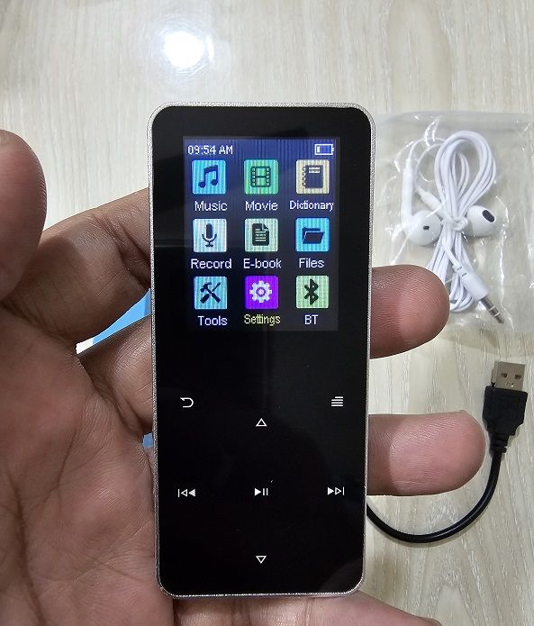 S08 MP3 MP4 Music Player 8GB Button Touch Bluetooth FM | Daraz.com.bd