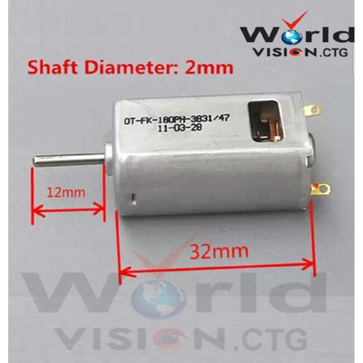 Micro Motor 180 DC SMALL MICRO MOTOR 3.5v 22000RMP | Daraz.com.bd