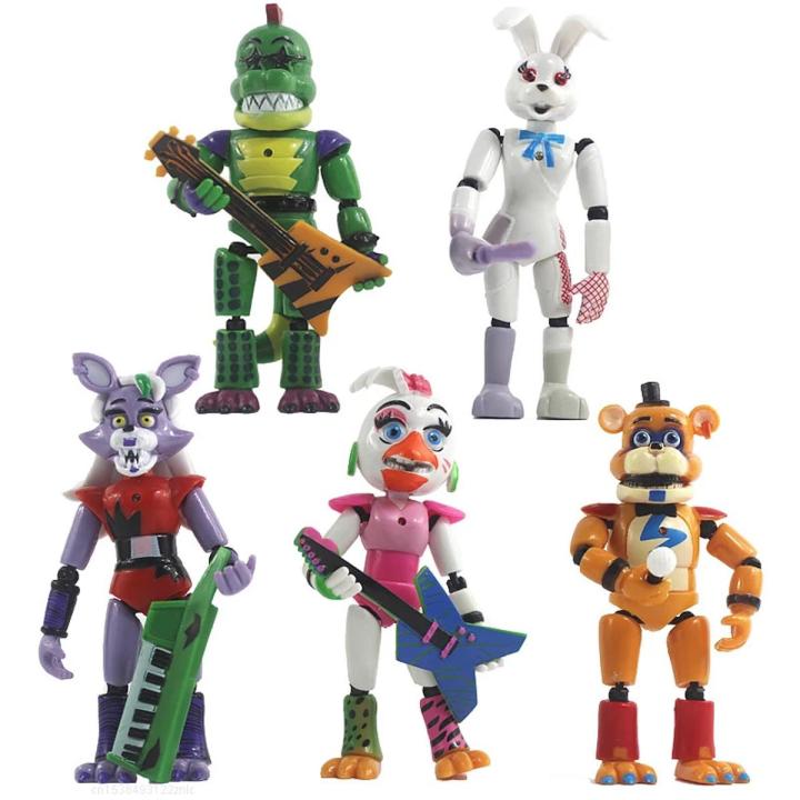 5pcs/set Five Nights At Freddys Action Figures Toy Security Breach ...