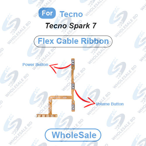 Tecno Spark 7 Power On/Off Switch Button Side Volume Up Down Buttons ...