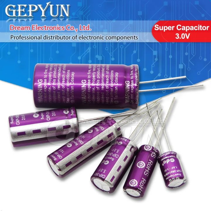 1PCS Super Capacitor Farad capacitor 3.0V CDA 3V 1F 2.0F 3.3F 5F 7F 10F ...