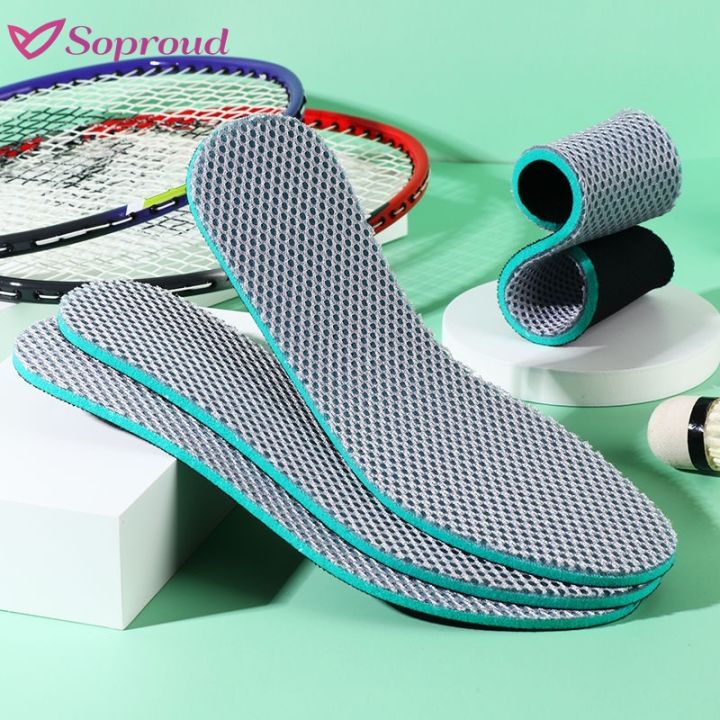 4D Soft Sponge Sport Insole Mesh Fabric Breathable Pain Relief Insert ...