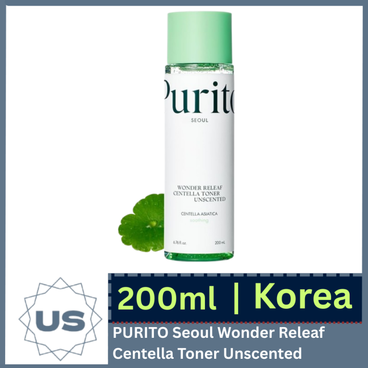 PURITO Seoul Wonder Releaf Centella Toner Unscented I 200ml I Korea ...