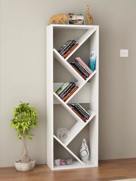 Unique design bookshelf stylish bookcase book shelves showpiece shelf living room furniture Daraz .bd