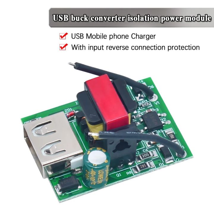 WAVGAT USB DC Step Down Module Isolated Power Supply Buck Converter Stabilizer 12V 24V 36V 48V ...