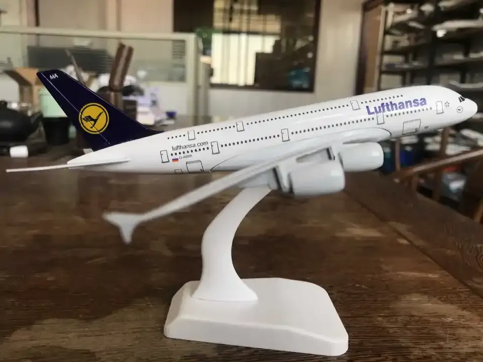 20cm Lufthansa A380 Aircraft Alloy Model plane static simulation ...