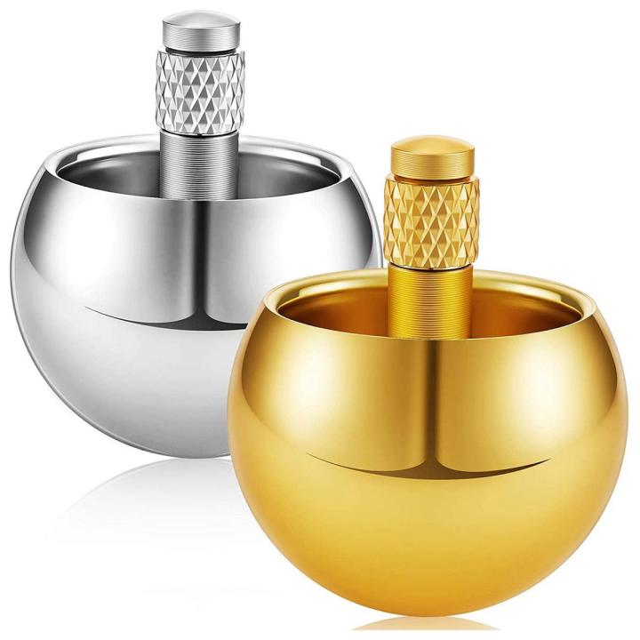 ZOROOM 2 Pieces Top Metal Flip over Top Gyroscope Stainless Steel ...