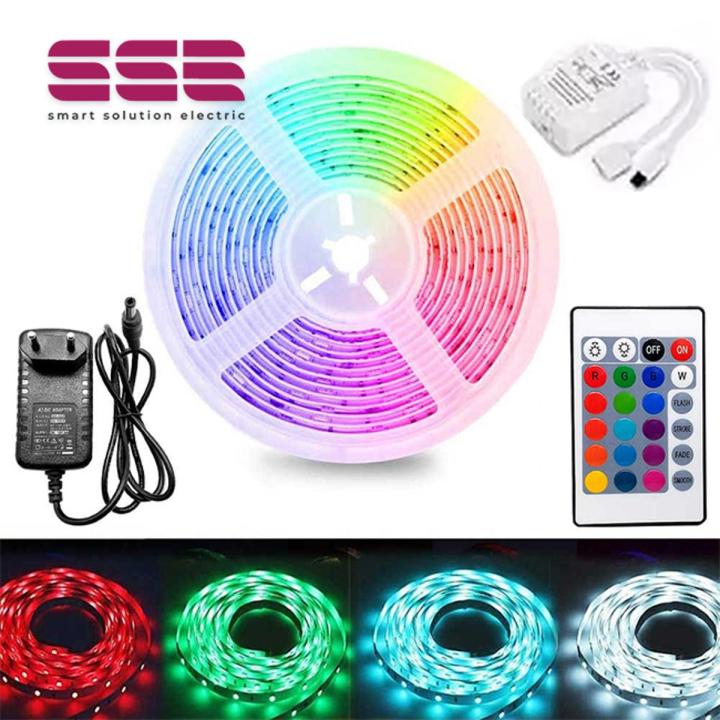 16 Feet RGB Remote Control LED Strip Light - Rgb Led Strip Light ...
