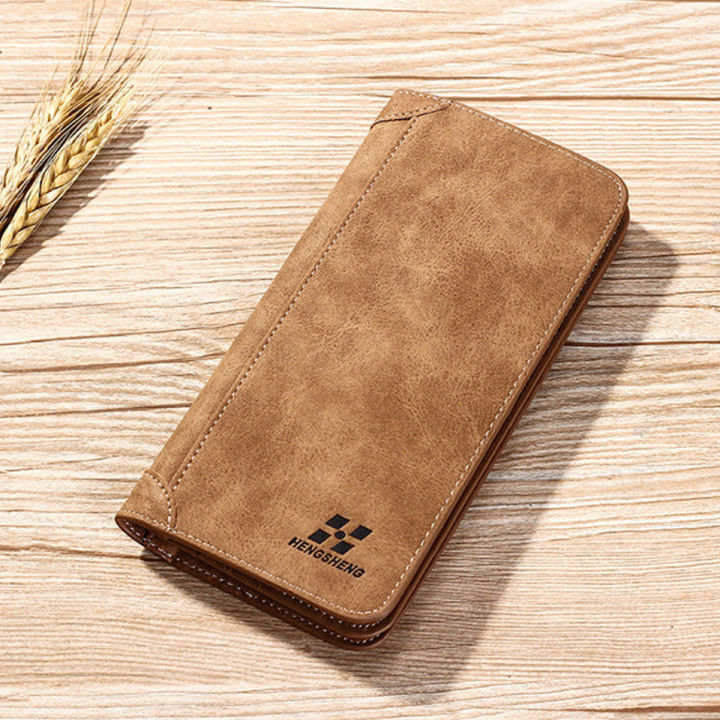 Hengsheng Long Men's Wallet Retro Casual Brand Wallet Korean Clutch ...