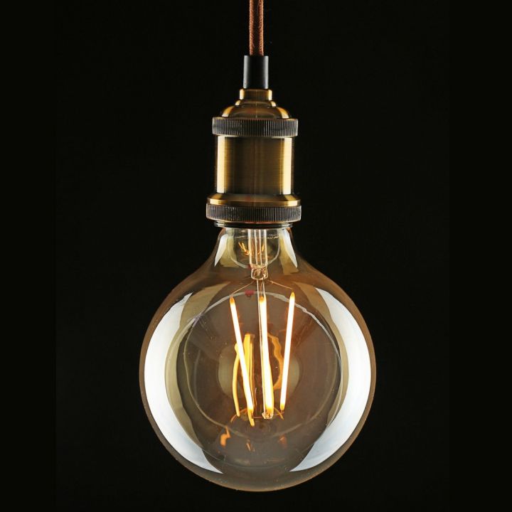G95 E27 Edison LED Bulb Vintage Rustic Style 4W Filament Bulb Decor ...