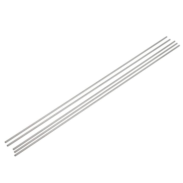 Harmony 5 Pcs DIY RC Model Stainless Steel Circular Round Rod Bar 500mm ...