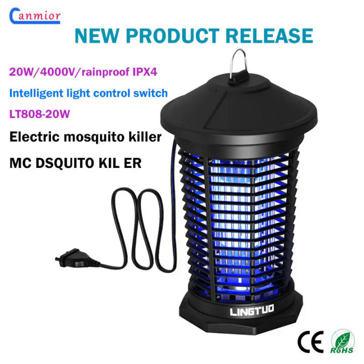 Canmior indoor 20W light control mosquito killer rainproof 4000V ...