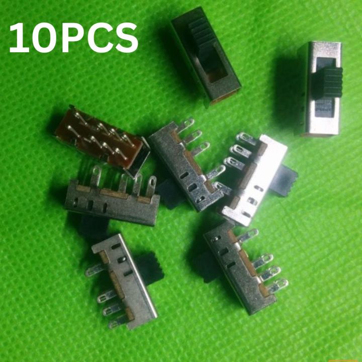 10PCS - DPDT Slide Switch 3 Positions 8 Pin Panel Mount Big Size ...