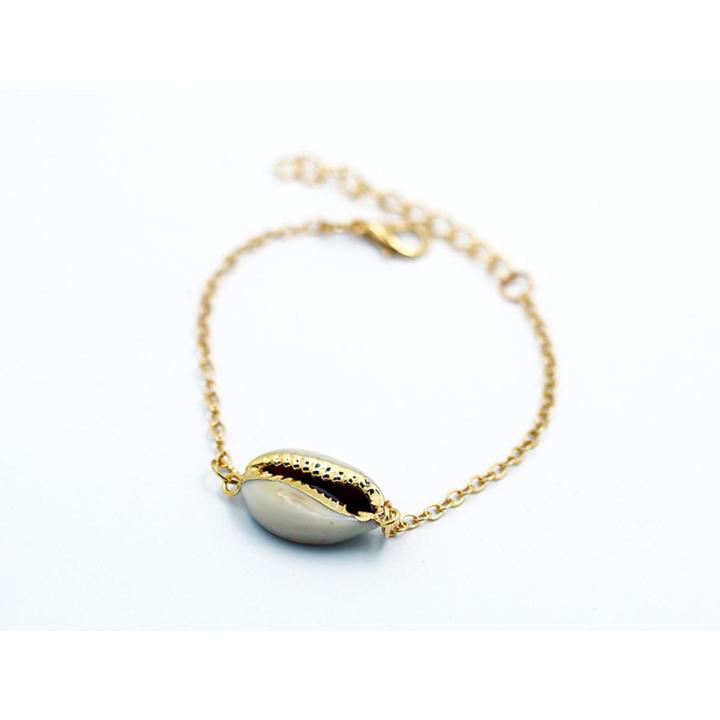 【VisioN Shop】2018 Style Wholesale gold color cowrie shell in adjustable ...