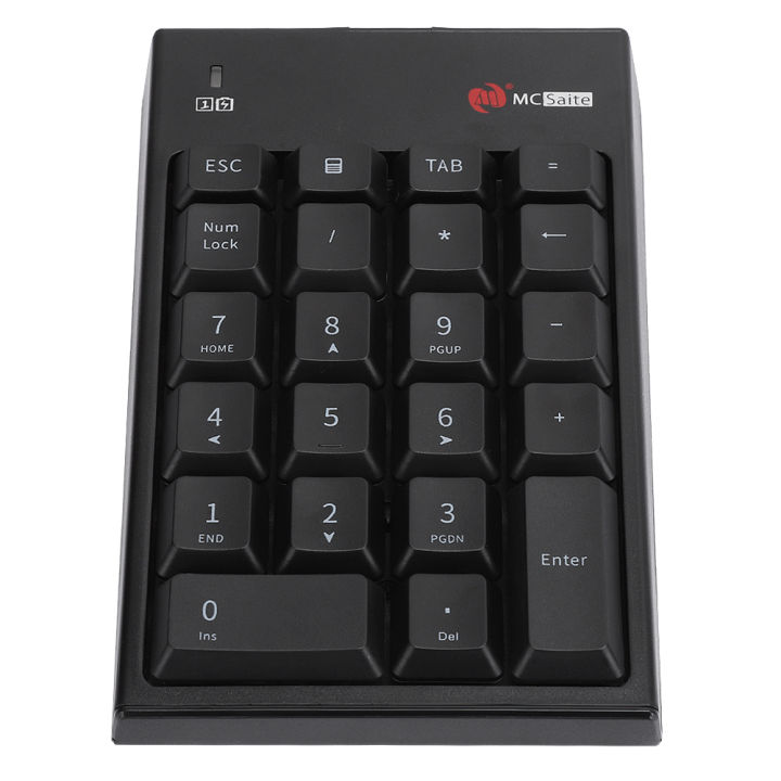 2.4G USB Wireless Numeric Keypad Portable 22 Keys Mini Number Keyboard for Laptop Notebook ...