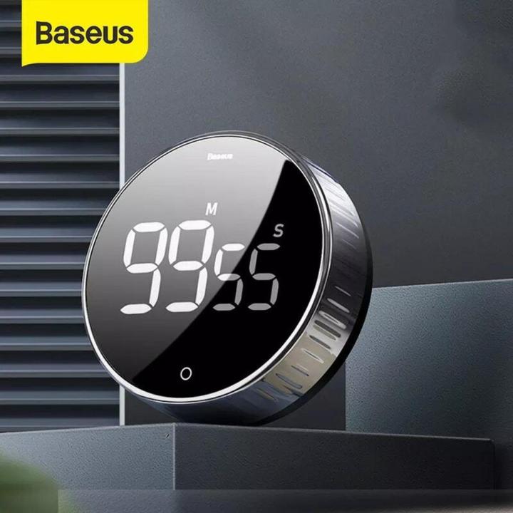 BASEUS HEYO ROTATION Digital Kitchen Timer for Shower Study Alarm Clock ...