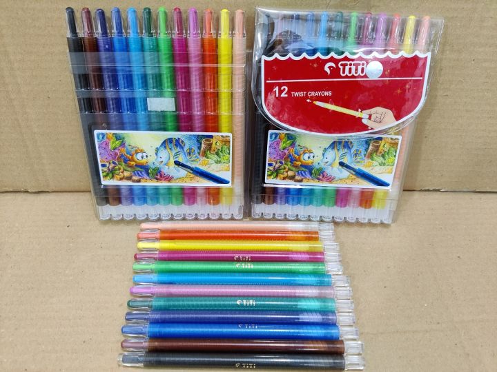 TITI TWIST CRAYON BOX 12 COLORS KP-1pac | Daraz.com.bd