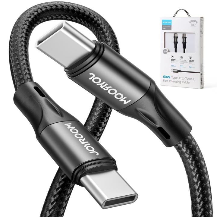 JOYROOM N1-60 USB C to USB C PD Fast Charging Cable 60W Type C To Type C PD Cable For Charging ...