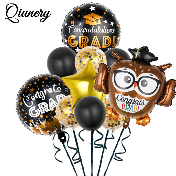 Congrats Grad Balloon Cartoon Graduation Ceremony Aluminum Film Balloon ...