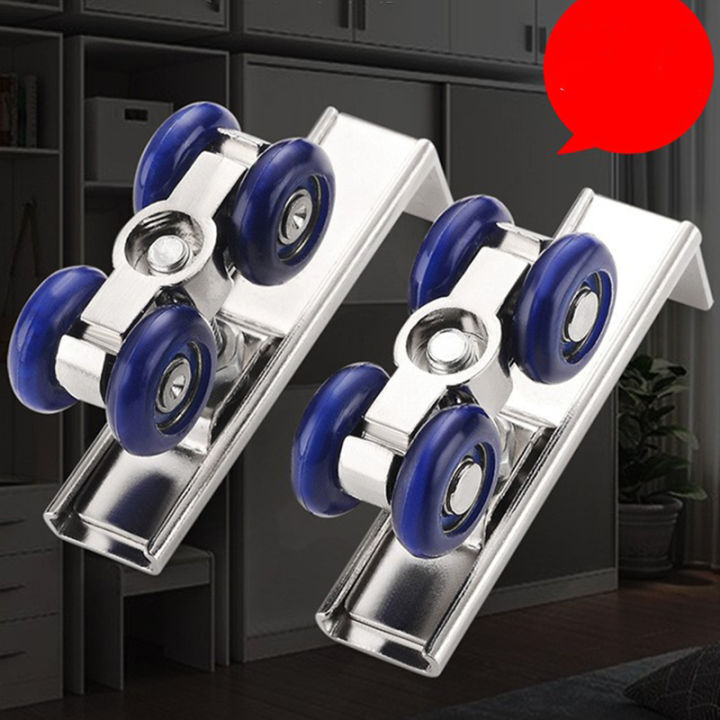 2pcs/set Sliding Door Roller Hardware Slide Doors Pulley 4/8 Wheels ...