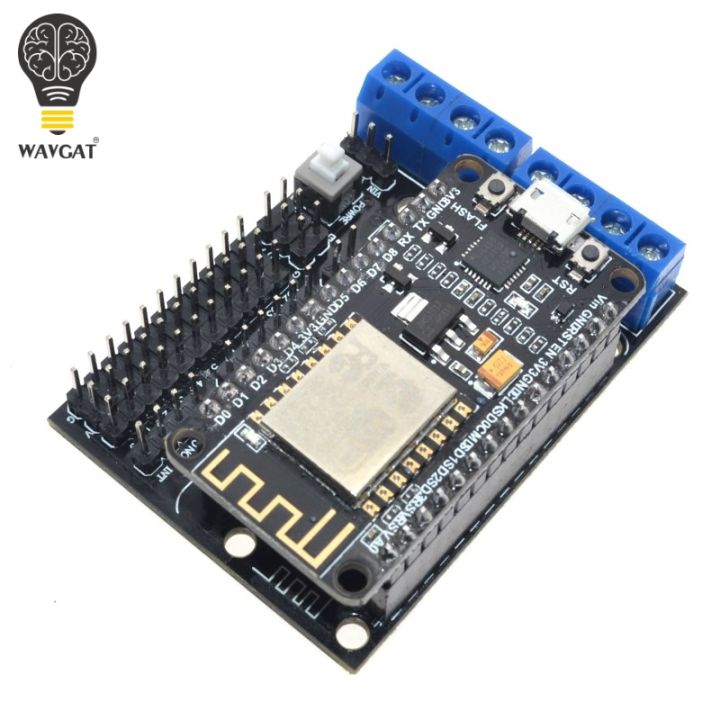 Node MCU Development Kit NodeMCU + Motor Shield Esp Wifi Esp8266 Esp ...