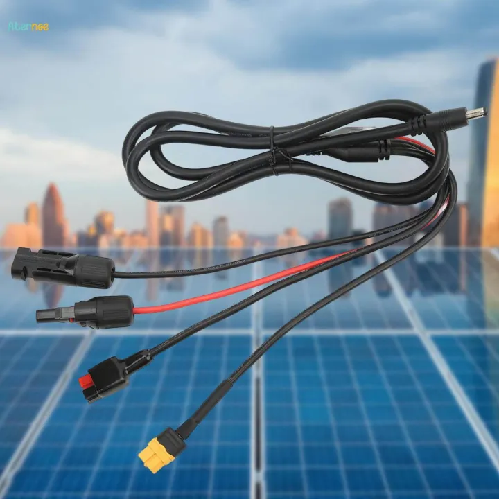 Solar Charge Cable XT60 Adapter with Sheath Cover Silicone Wire Harness ...