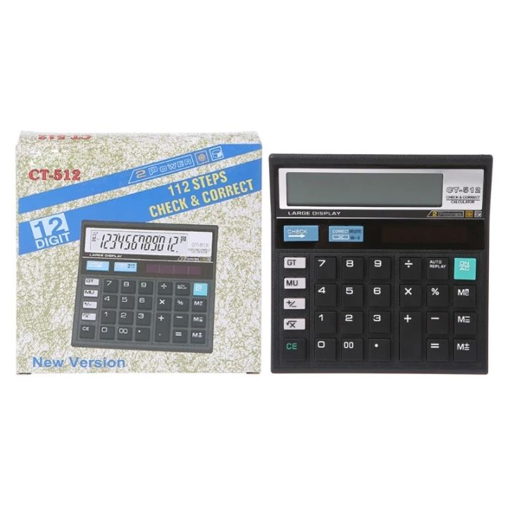 CT-512 Large Display Calculator - Black - calculator | Daraz.com.bd