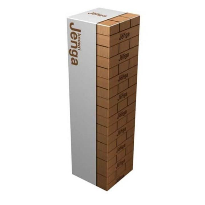 Knowri Jenga Game Wooden Blocks Toppling Tower Real Jenga-Stacking And ...